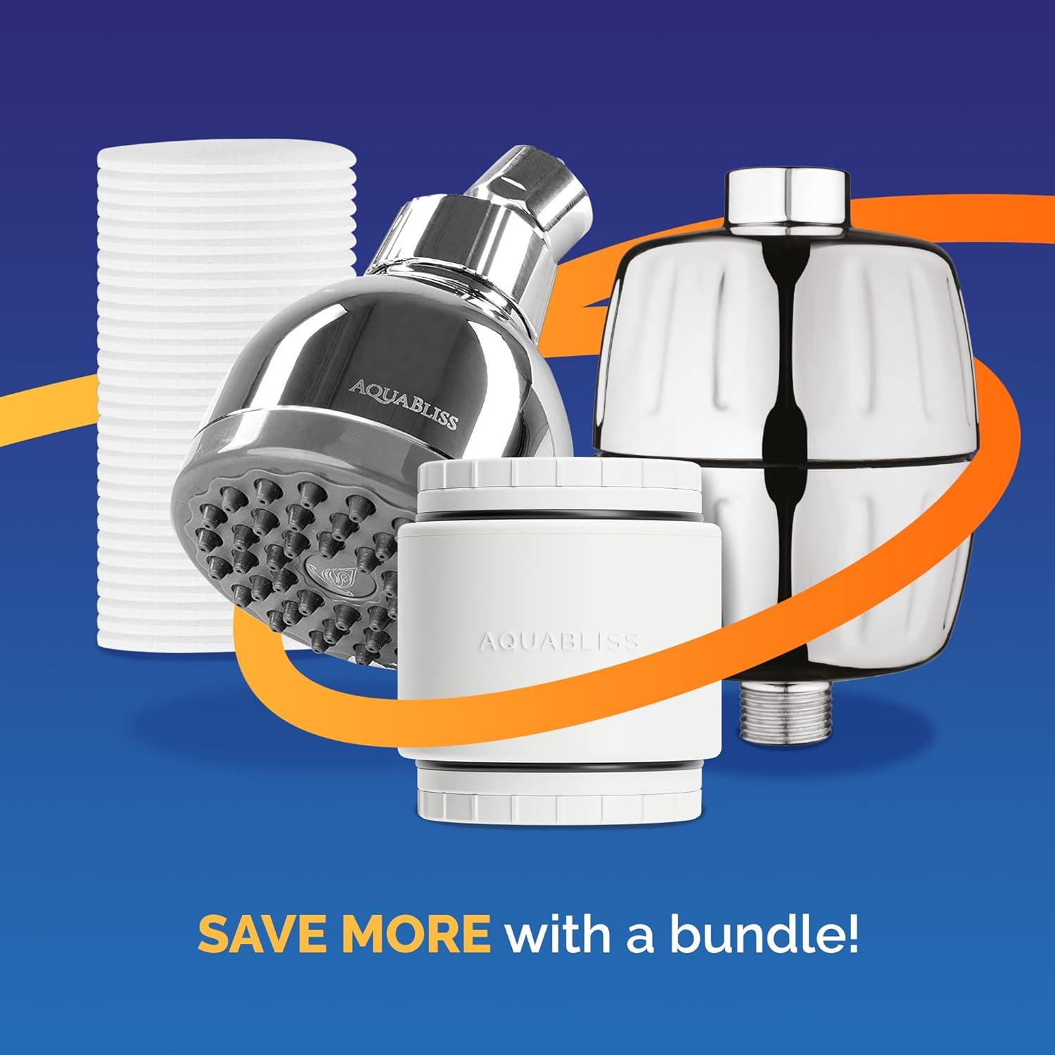 AquaBliss SF500 HD High Output Shower Filter With TurboSpa 3 Inch High ...